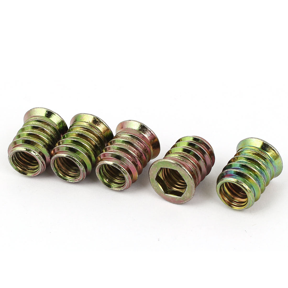Uxcell 5pcs M10 x 20mm Wood Insert Interface Screws Hexagon Socket E ...