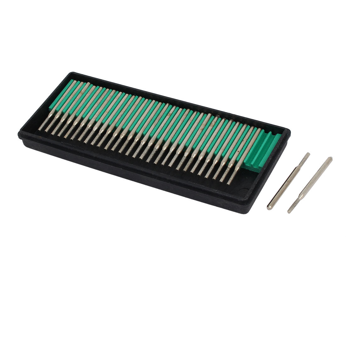 Uxcell 2mm Dia Cylinder Head 3mm Shank Diamond Mounted Point Grinding ...