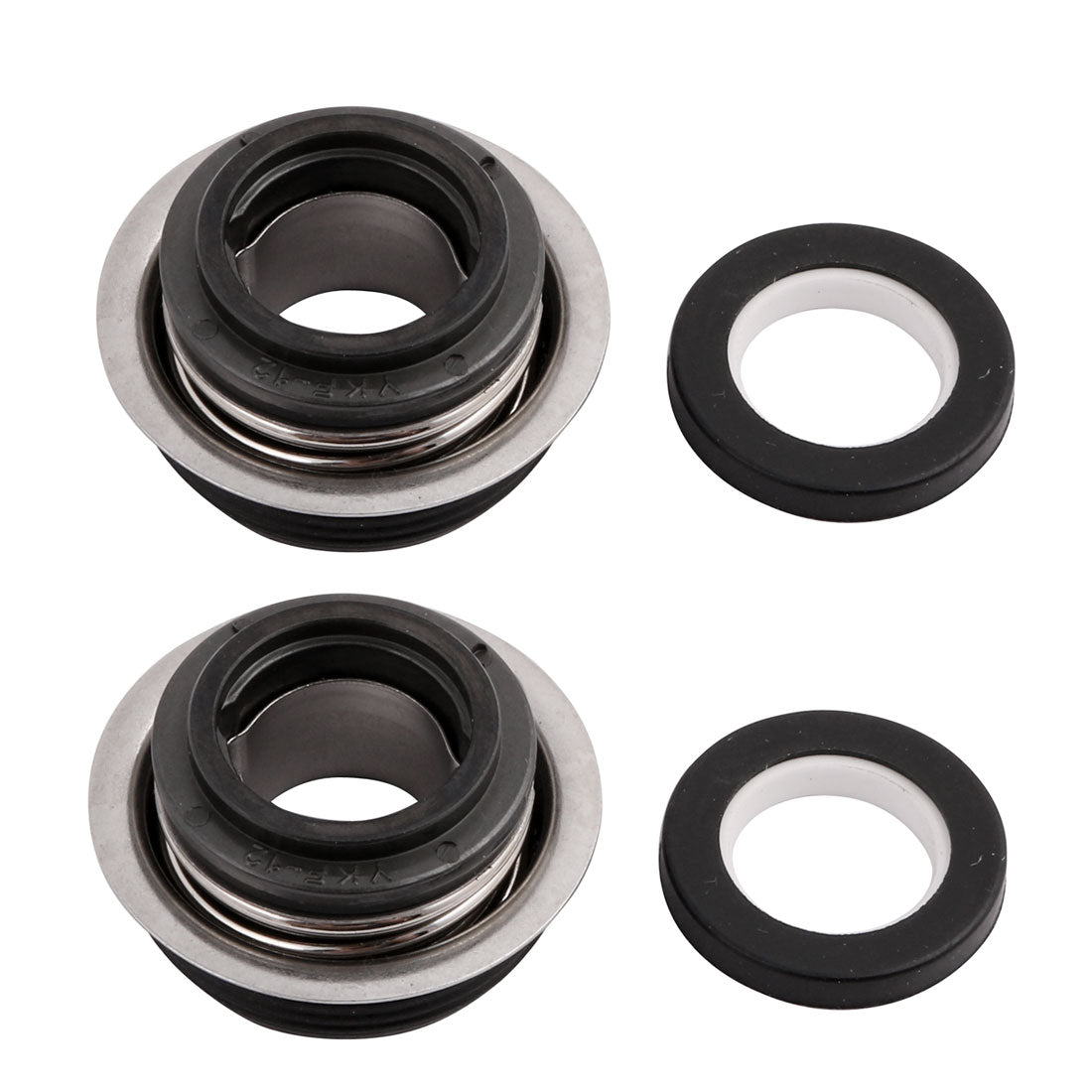 Uxcell 2Pcs 14mm Inner Dia Single Spring Rubber Bellow Water Pump ...