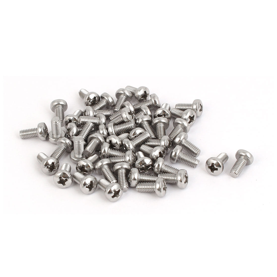 Uxcell 50 Pcs M3x6mm 316 Stainless Steel Metric Phillips Pan Head ...