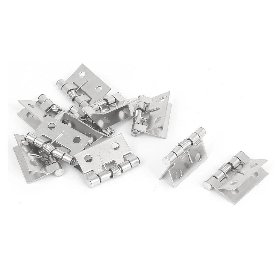 Uxcell Cabinet Closet Door Spring Hinge Silver Tone 26mm x 30mm 10PCS ...