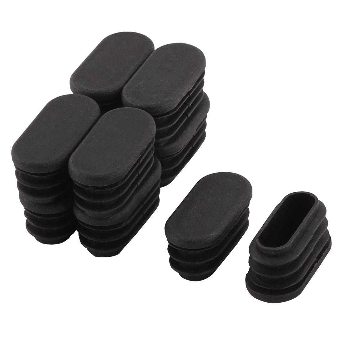 Uxcell Household Plastic Rectangular Shaped Chair Leg Tube Pipe Insert ...