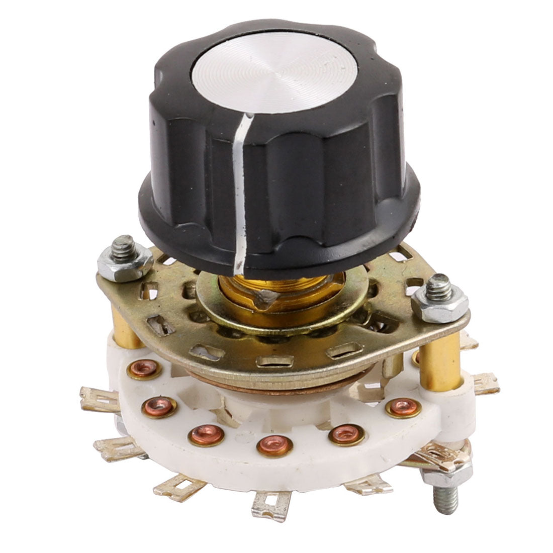 Uxcell KCX 2 Pole 5 Position 12 Terminal Band Channel Rotary Switch ...