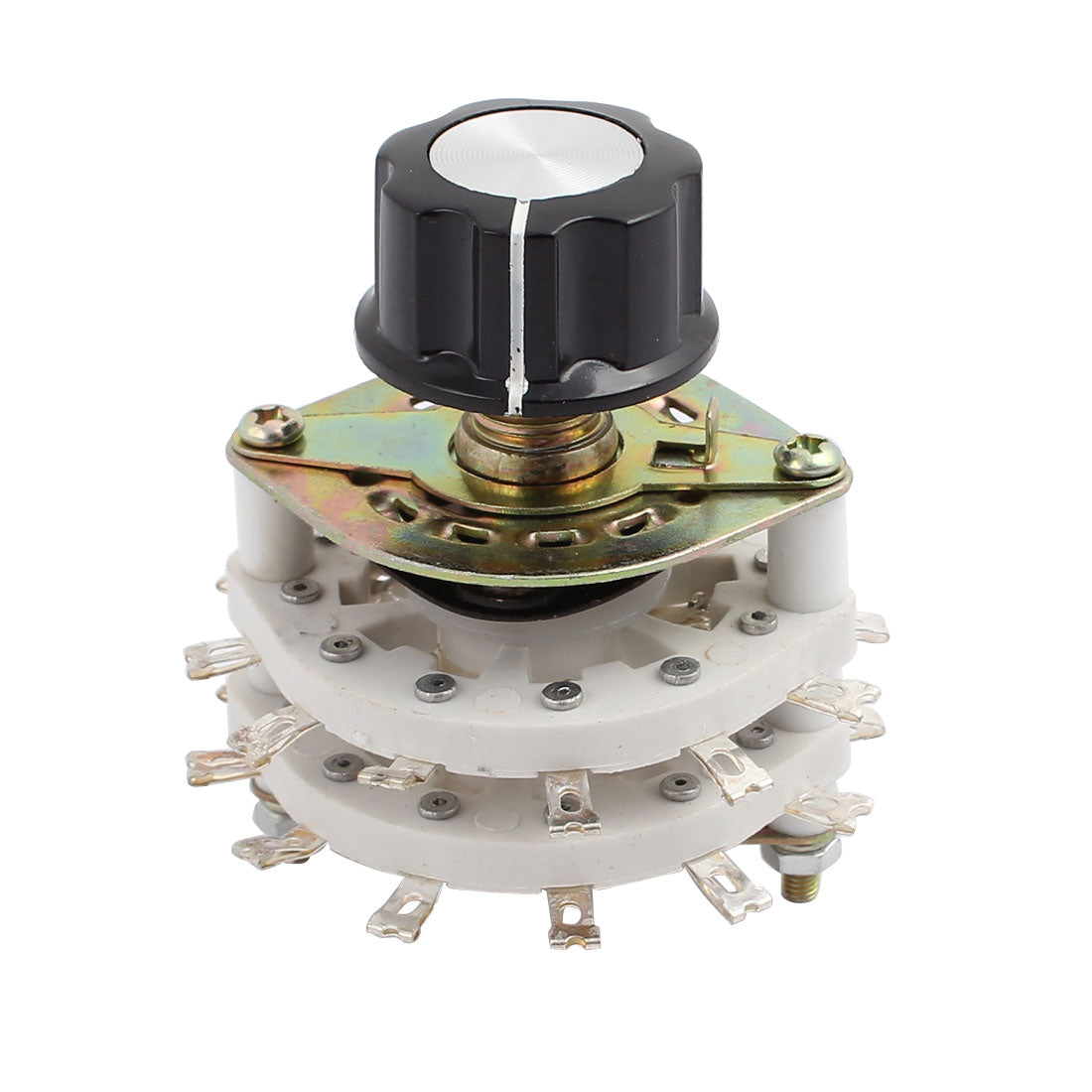 Uxcell KCT 4 Pole 5 Position Dual Decks Band Channel Rotary Switch ...