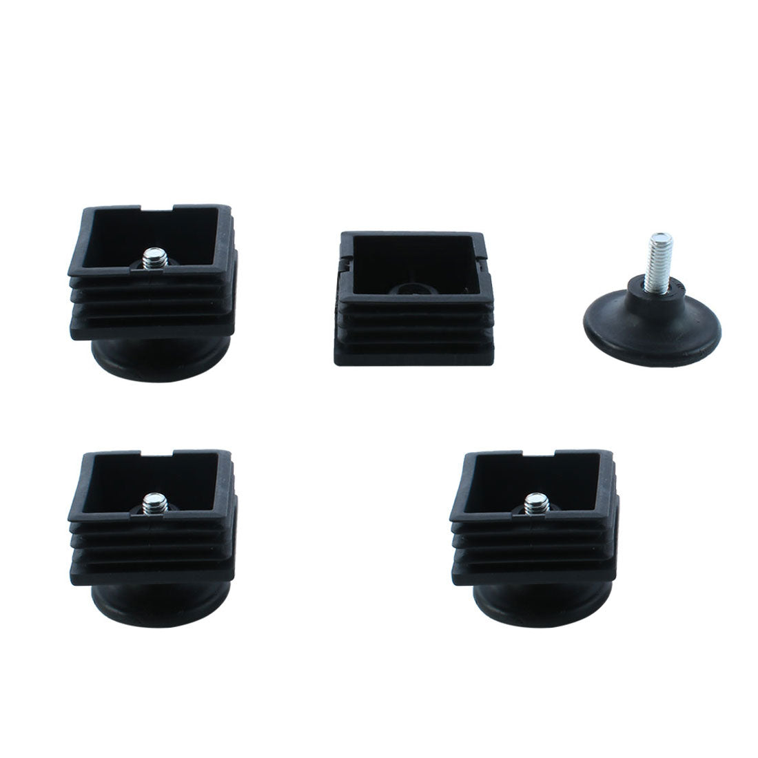 Uxcell Table Adjustable Leveling Foot Square Tube Insert 38 x 38mm 4 ...