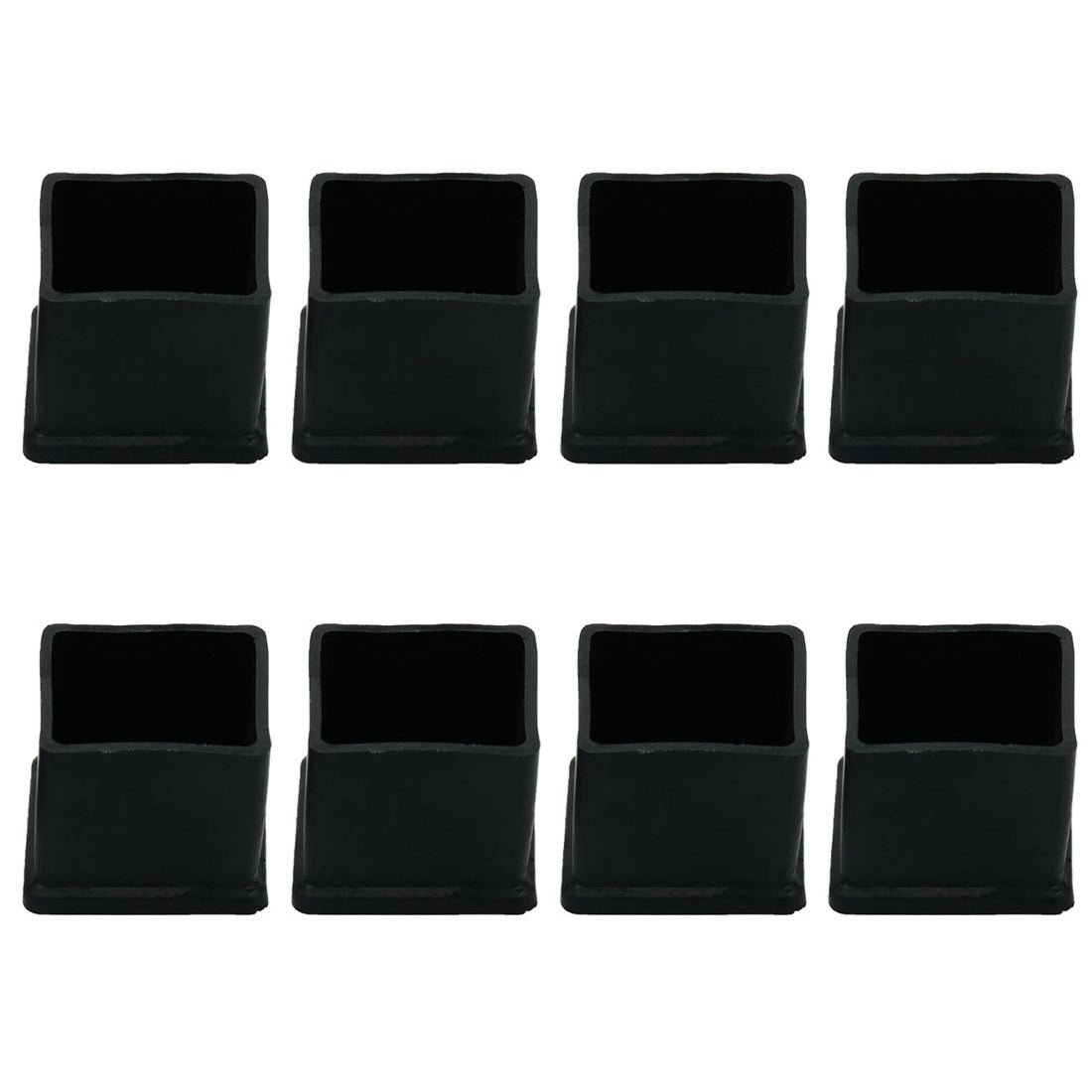 Uxcell 20mm x 20mm Rubber Square Designed Furniture Foot Leg Cover Caps ...