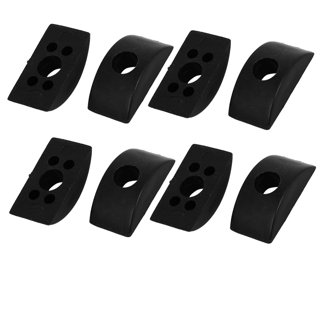 Uxcell 8mm Hole Dia Plastic Half Moon Spacer Connector Hardware ...