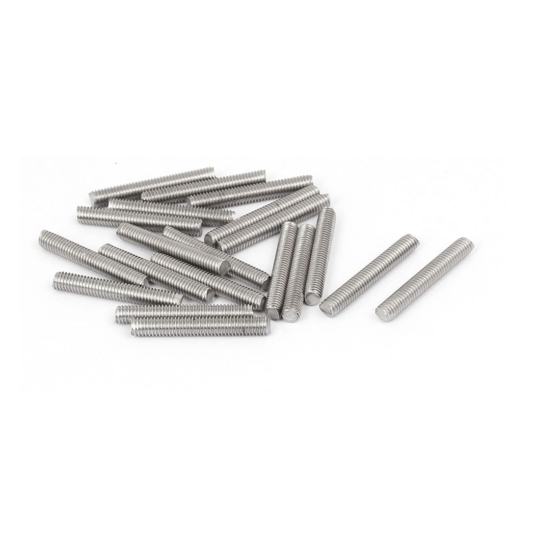 Uxcell 20pcs M3 x 20mm 0.5mm Pitch 304 Stainless Steel Fully Threaded ...