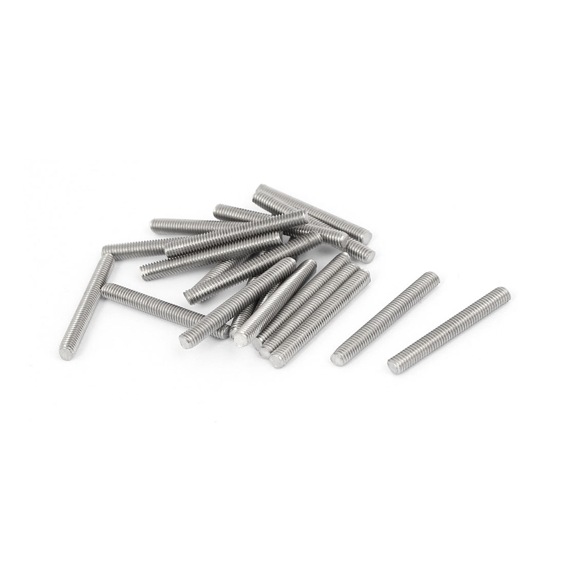 Uxcell M3 x 25mm 0.5mm Pitch 304 Stainless Steel Fully Threaded Rods ...