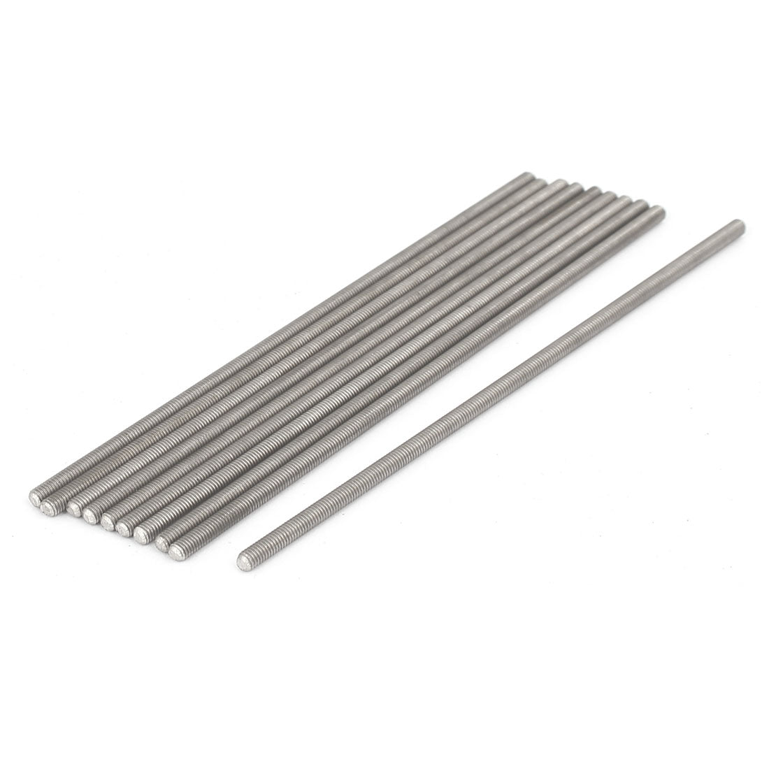 Uxcell M3 x 110mm 0.5mm Pitch 304 Stainless Steel Fully Threaded Rods ...