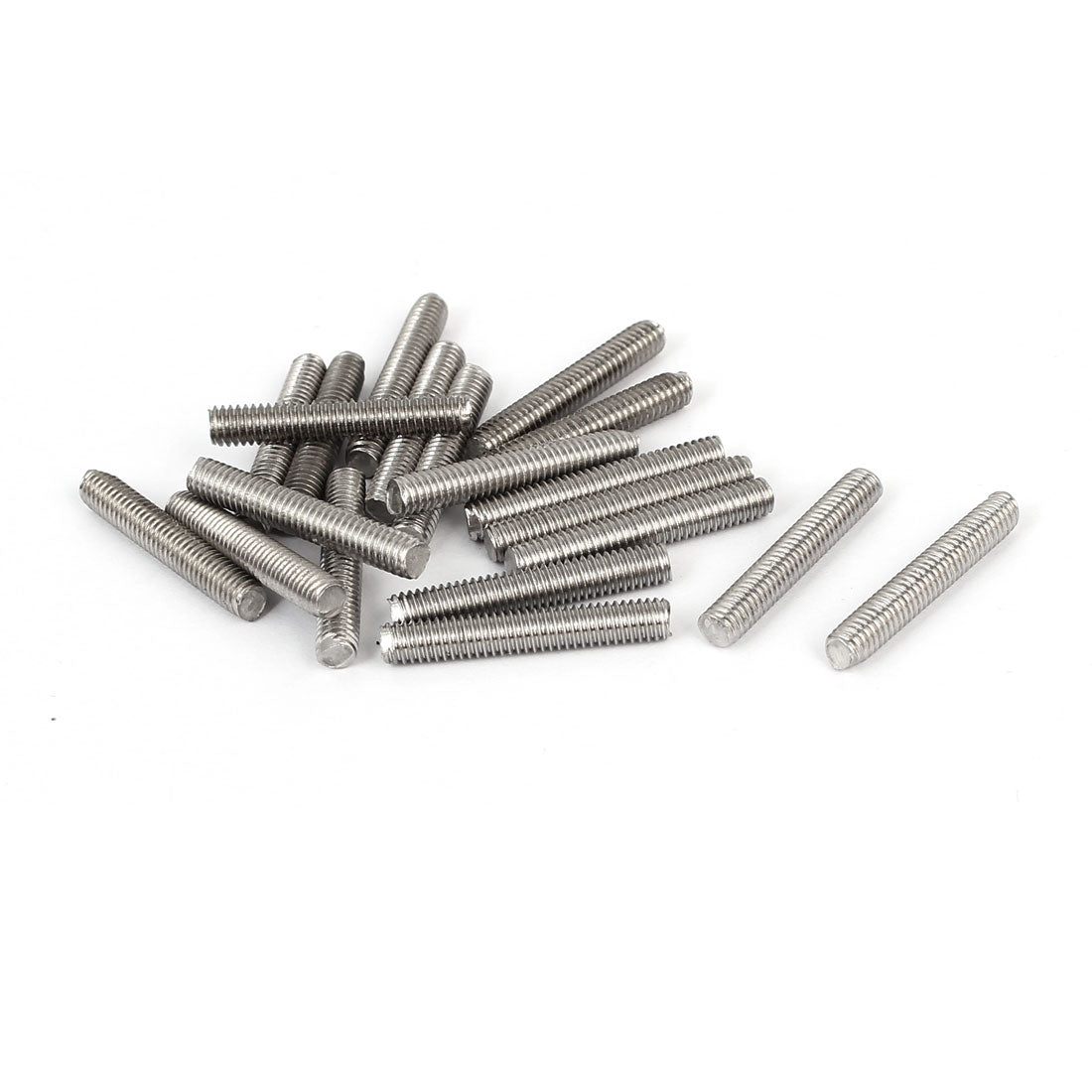Uxcell 20pcs M4 x 25mm 304 Stainless Steel Fully Threaded Rod Bar Studs ...