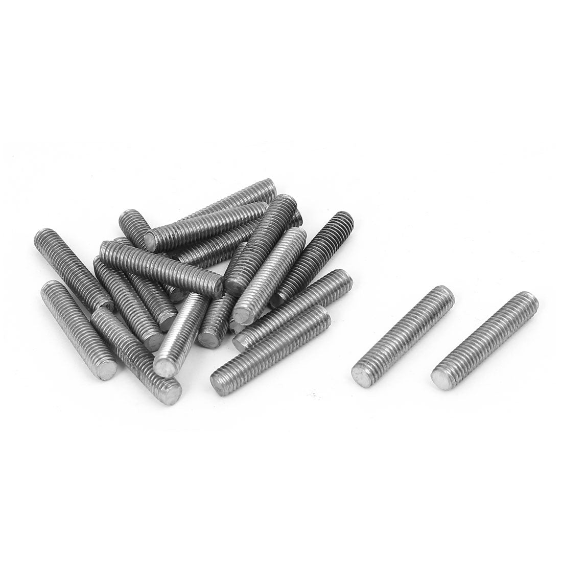 Uxcell 20pcs M5 x 25mm 0.8mm Pitch 304 Stainless Steel Fully Threaded ...