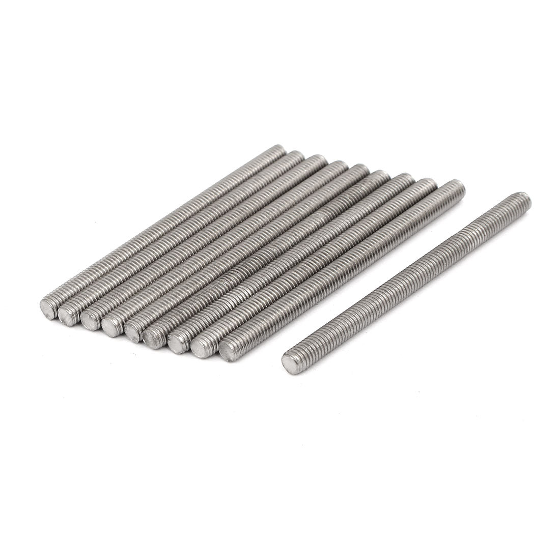 Uxcell 10pcs M5 x 70mm 304 Stainless Steel Fully Threaded Rod Bar Studs ...