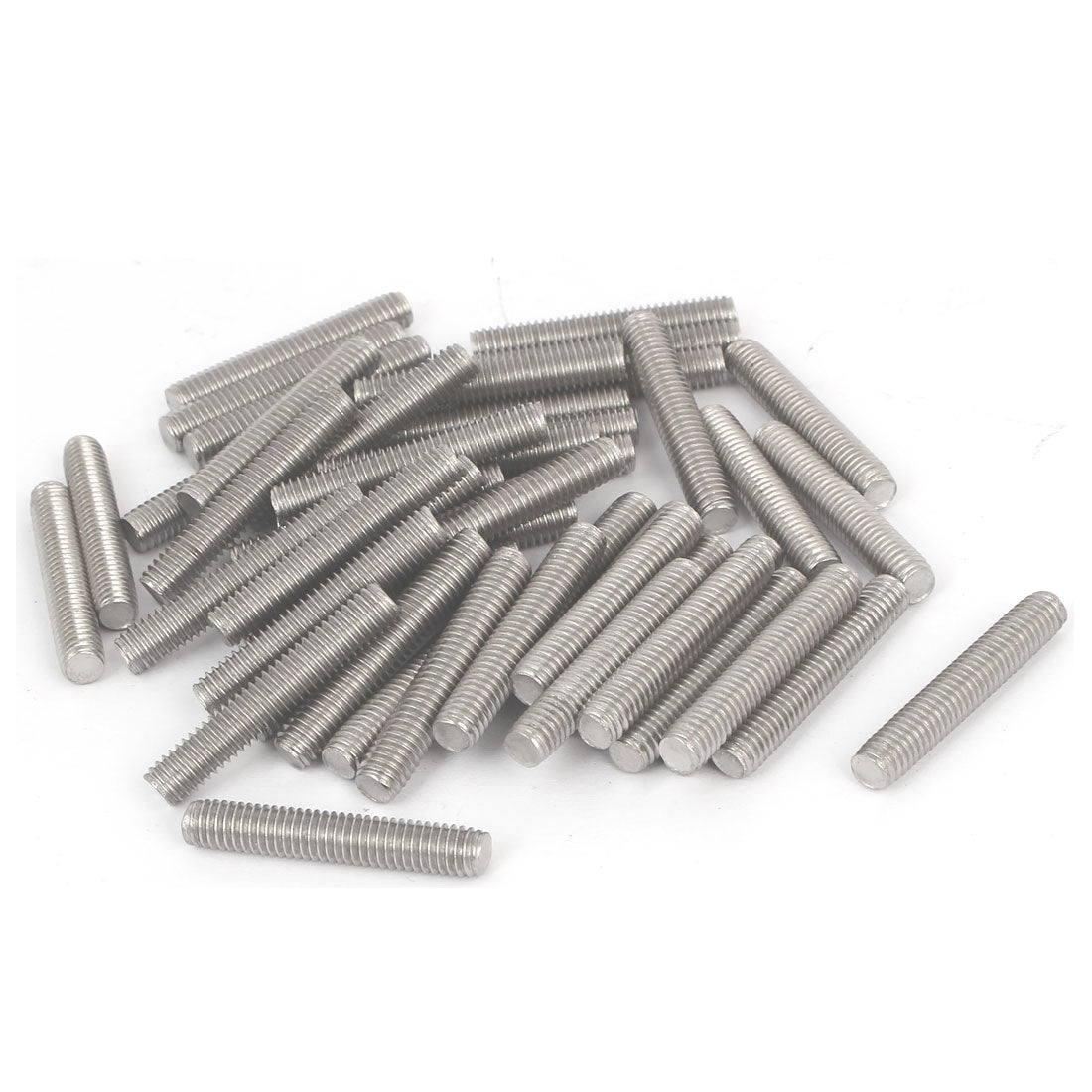 Uxcell M6 x 35mm 1mm Thread Pitch 304 Stainless Steel Rod Bar Studs ...