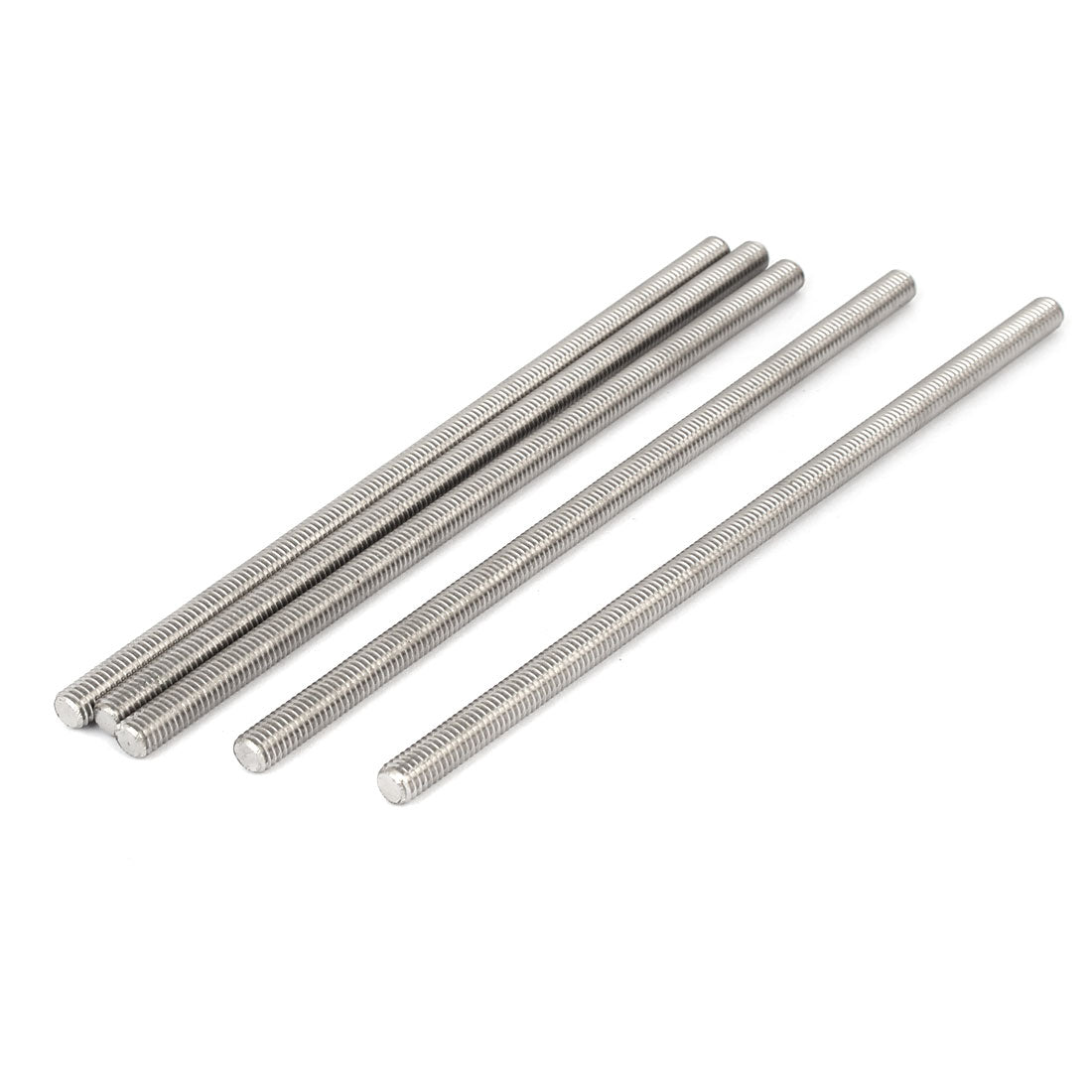 Uxcell 5 Pcs M6 x 150mm 304 Stainless Steel Fully Threaded Rod Bar ...