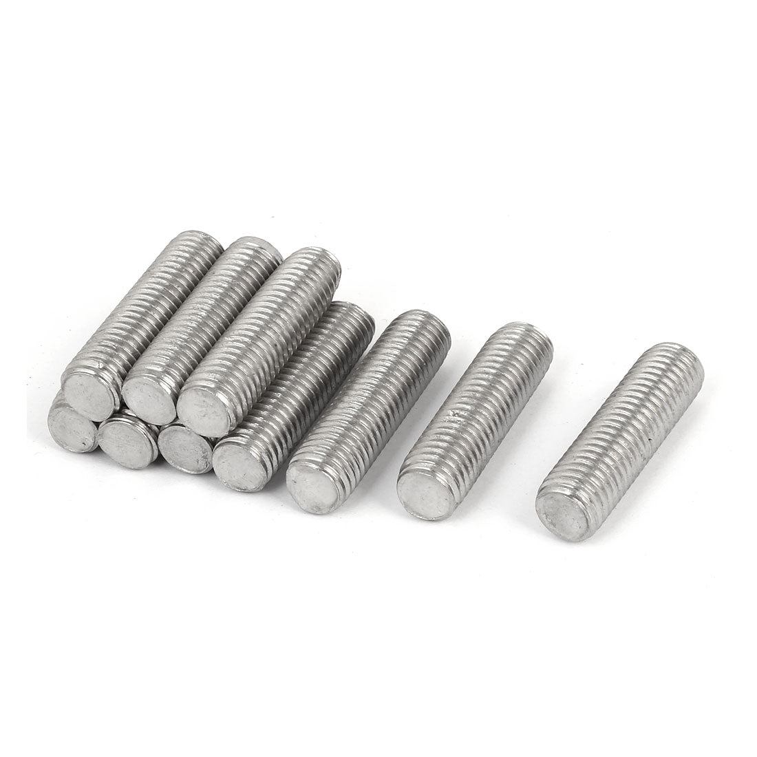 Uxcell M12 x 45mm 304 Stainless Steel Right Hand Thread Fully Threaded ...