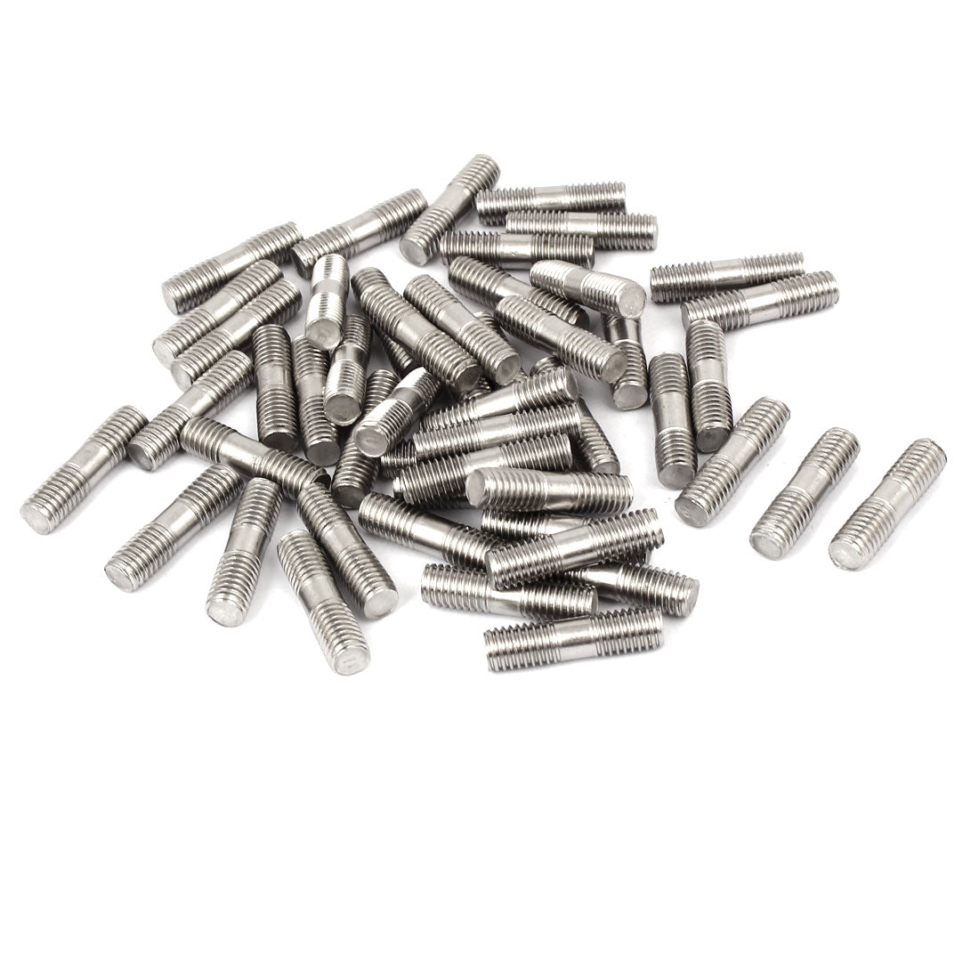 Uxcell M8x30mm 304 Stainless Steel Double End Thread Stud Teeth Rod ...
