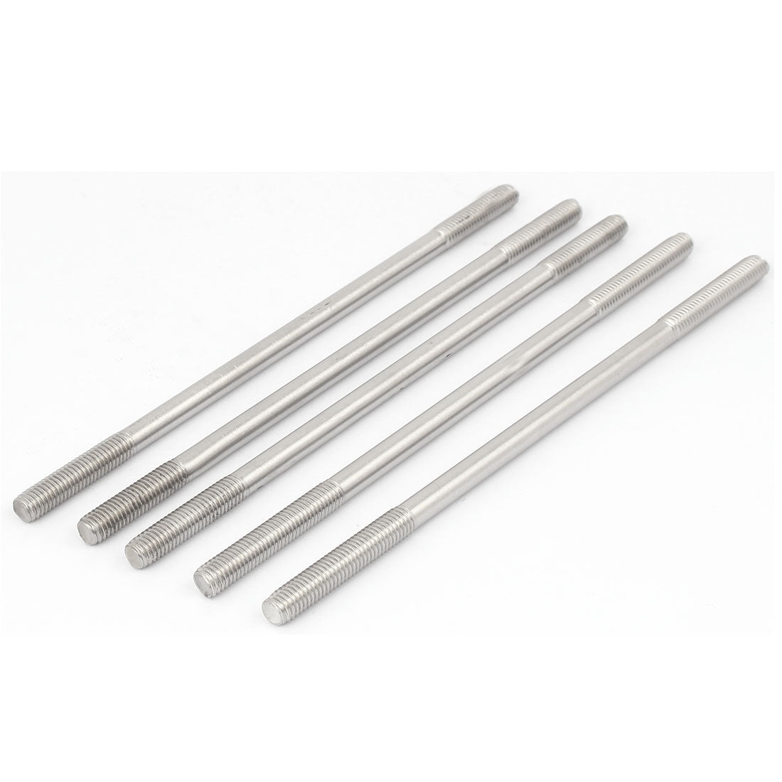 Uxcell M8 x 190mm Tight Adjustable Push Rod Double End Thread Stud ...