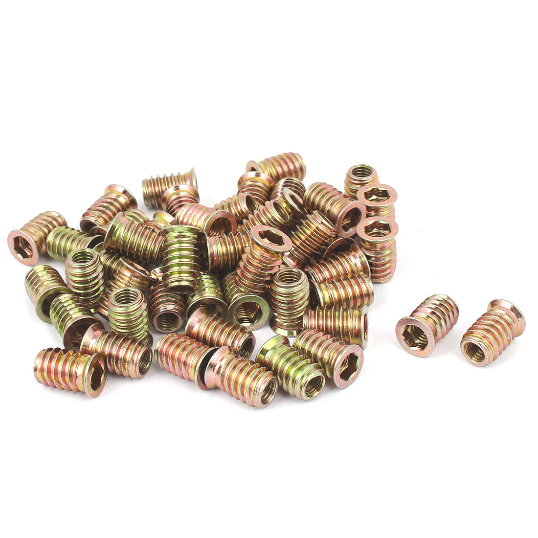 Uxcell M8 x 20mm Furniture Hex Key Type E-Nut Wood Insert Interface ...