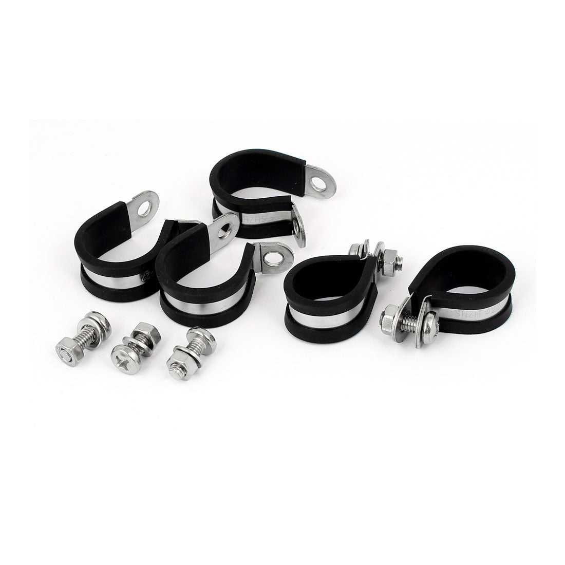 Uxcell 5pcs 22mm P Clips EPDM Rubber Lined Mounting Bracket for Pipe ...