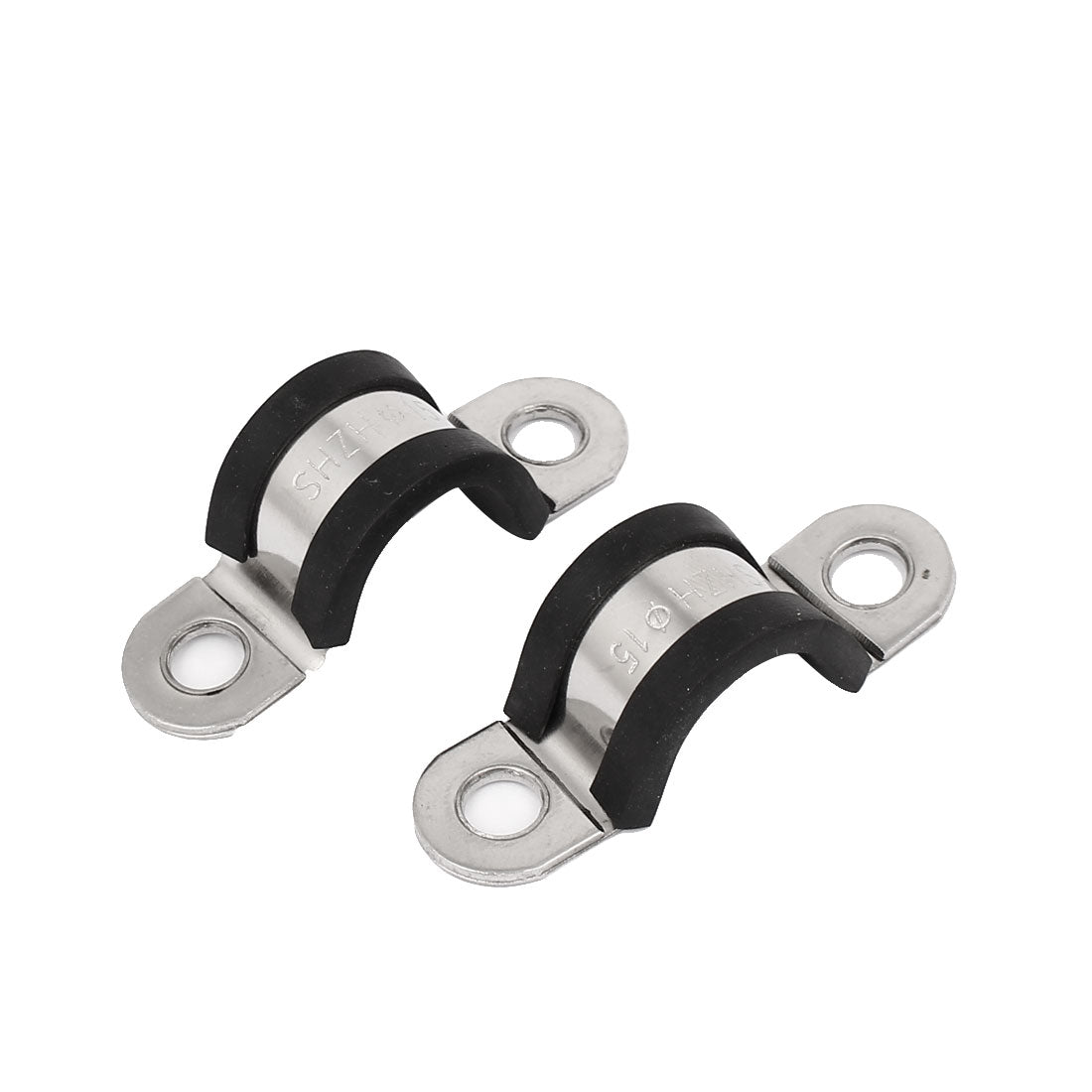 Uxcell 15mm U Clips EPDM Rubber Lined Mounting Brackets Clamps 5 Pcs ...