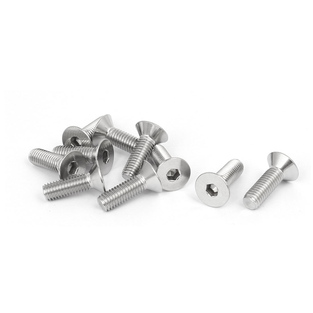 Uxcell M5x16mm 316 Stainless Steel Countersunk Flat Head Hex Socket Cap ...