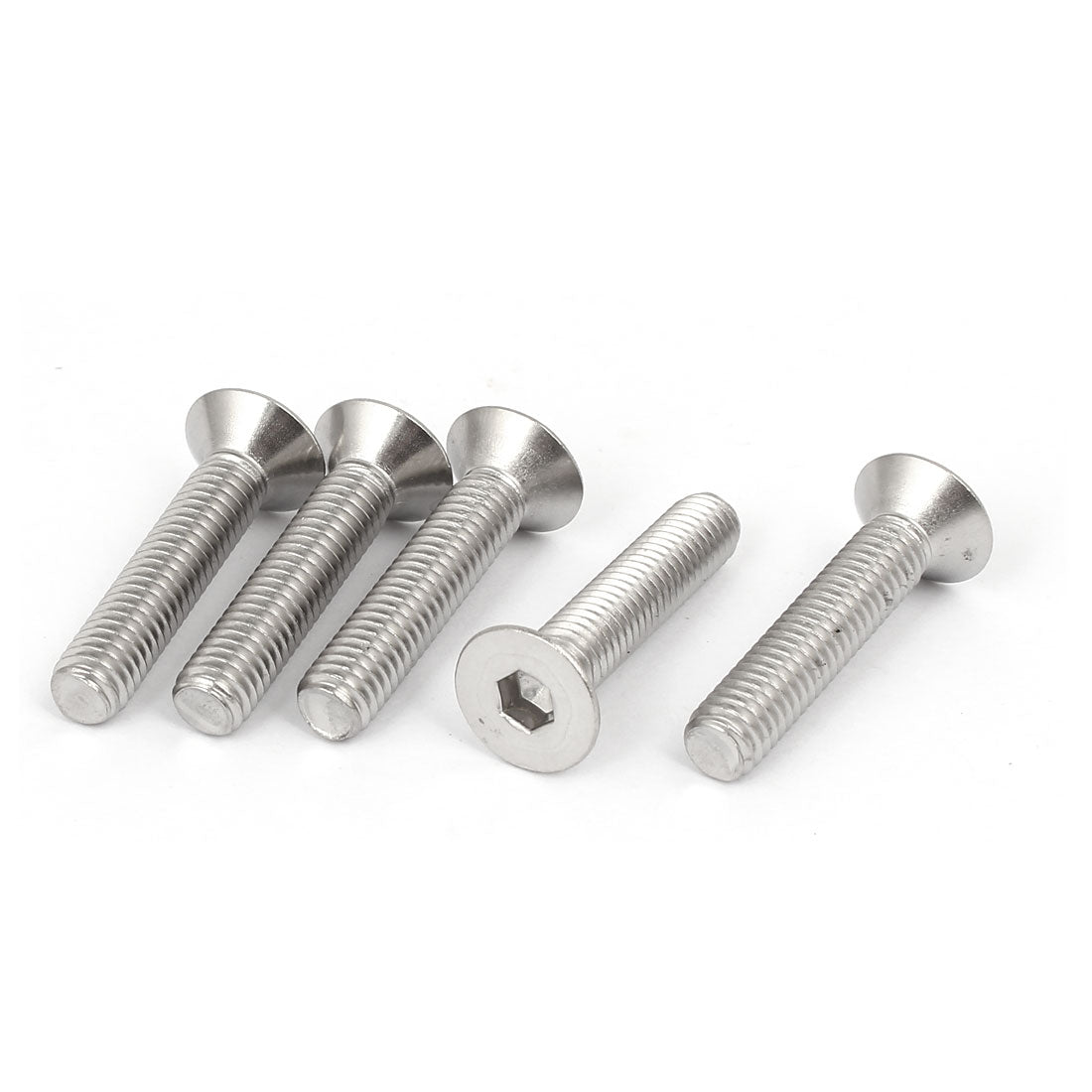 Uxcell M6x30mm 316 Stainless Steel Countersunk Flat Head Hex Socket Cap ...