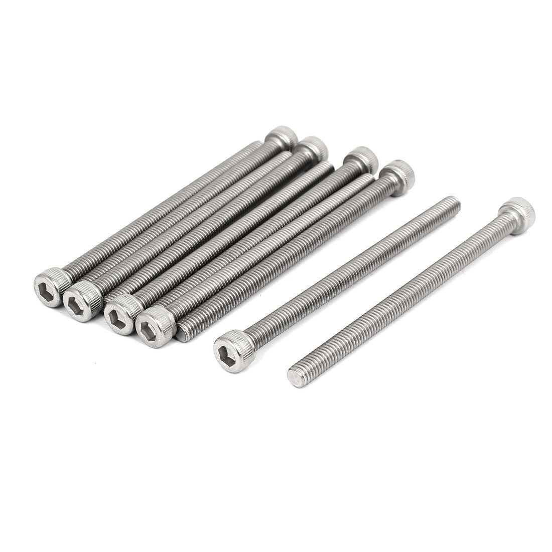 Uxcell M6 x 90mm Thread 304 Stainless Steel Hex Socket Head Cap Screw ...