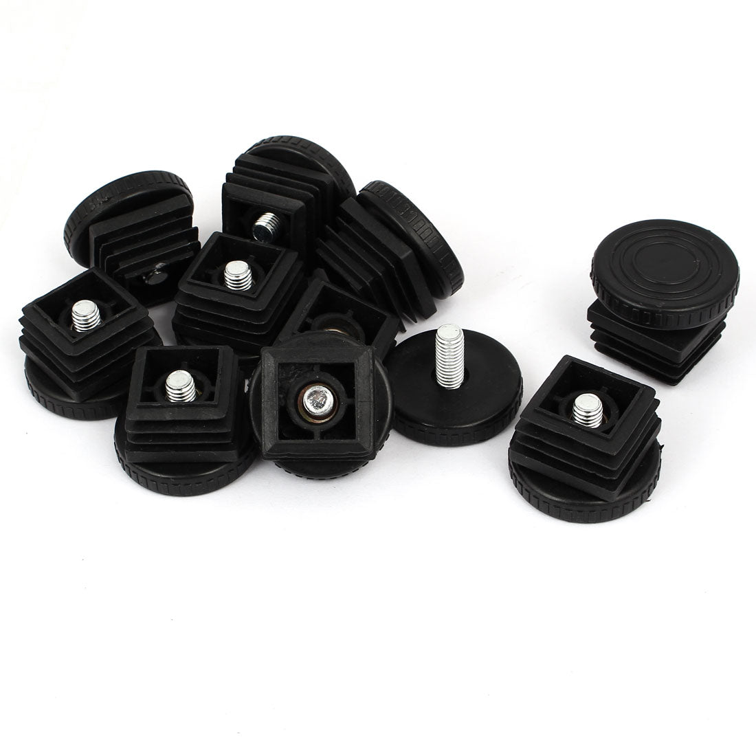 Uxcell 29mm x 29mm Thread Tube Insert Adjustable Leveling Foot 10 Sets ...