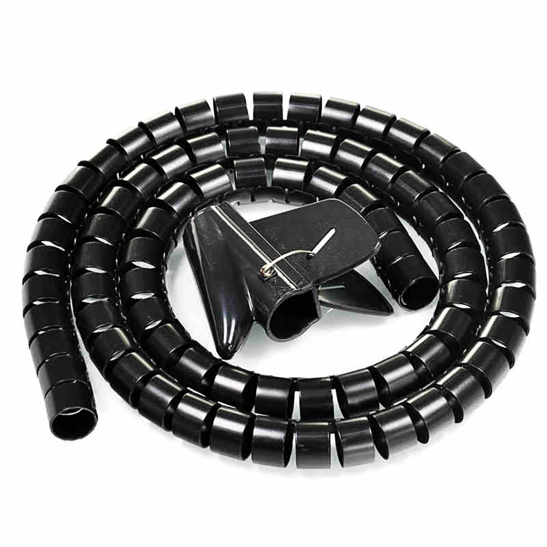 Uxcell 15mm Flexible Spiral Tube Cable Wire Wrap Computer Manage Cord ...