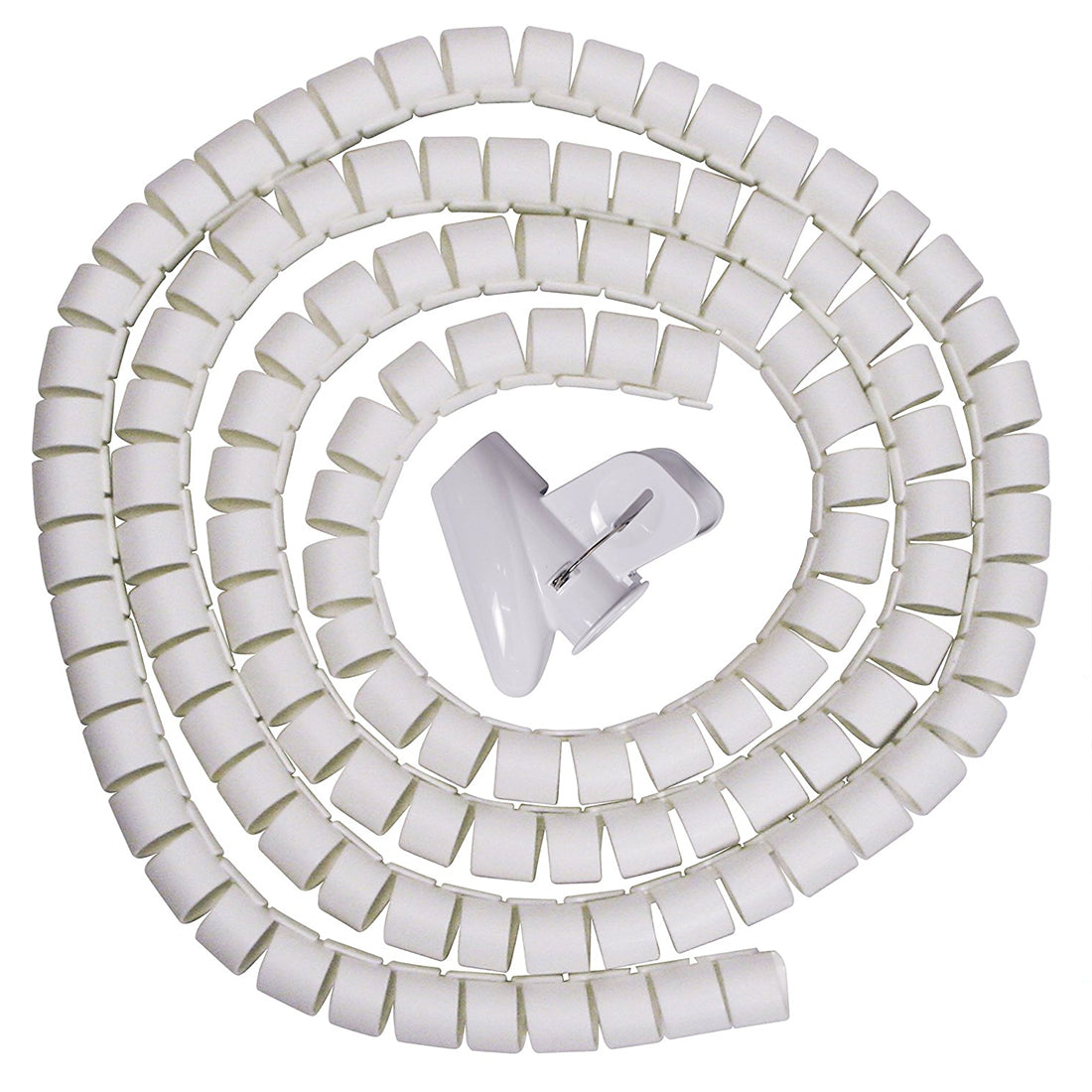 Uxcell 15mm Flexible Spiral Tube Cable Wire Wrap Computer Manage Cord ...