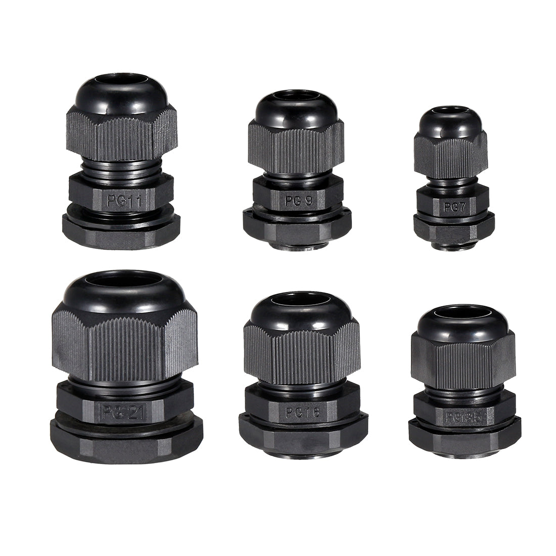 Uxcell 30 Pcs (5 Pcs of each model) PG7 PG9 PG11 PG13.5 PG16 PG21 ...