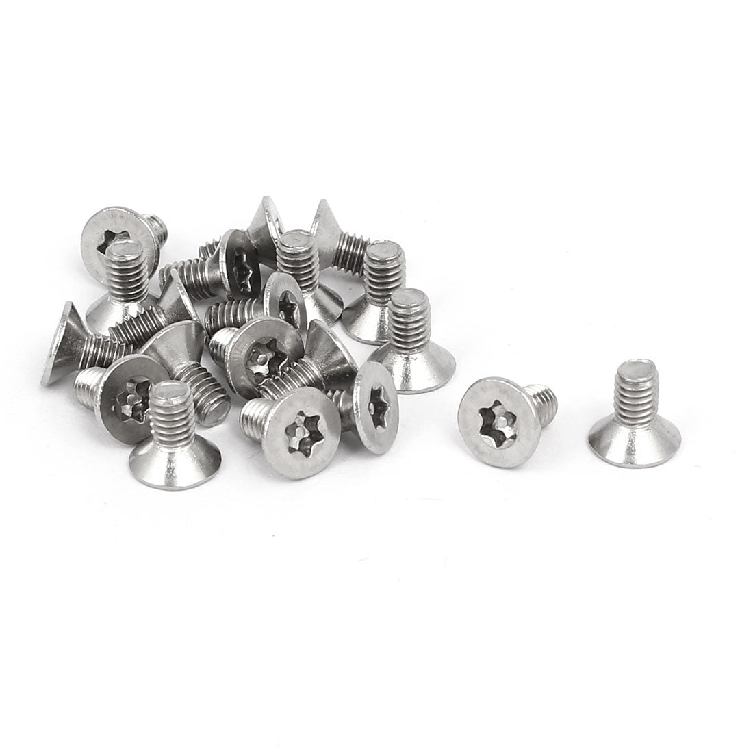 Uxcell Flat Head Torx Screws M4*8mm 304SUS 20pcs | Harfington