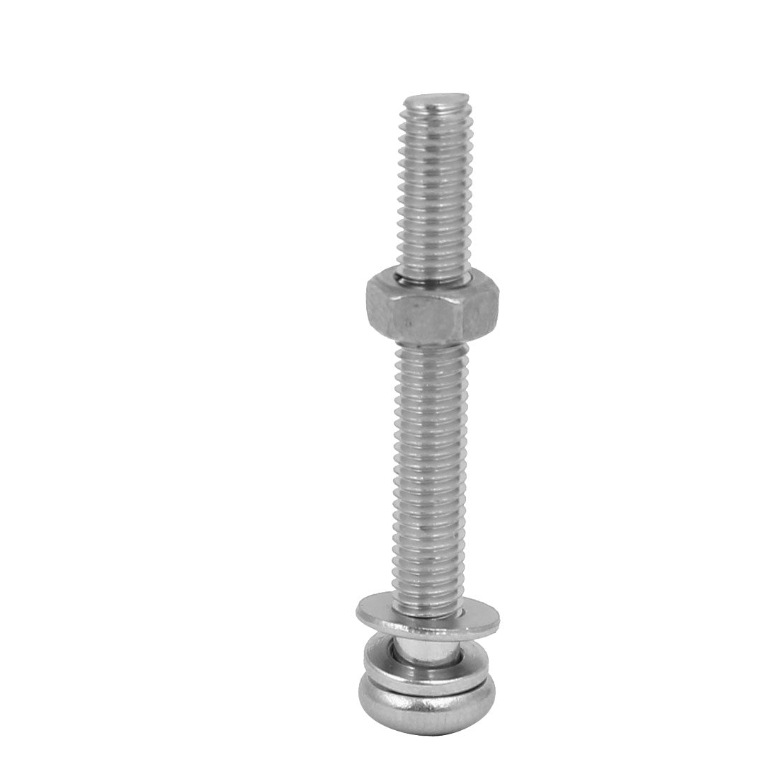 Uxcell M5 x 40mm 304 Stainless Steel Phillips Pan Head Screws Nuts w ...
