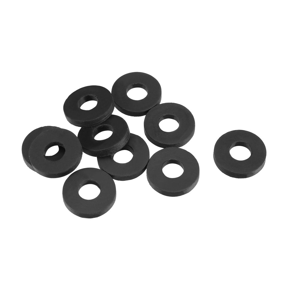 Uxcell Rubber Round Flat Washer Assortment Size Flat Washers, Black ...