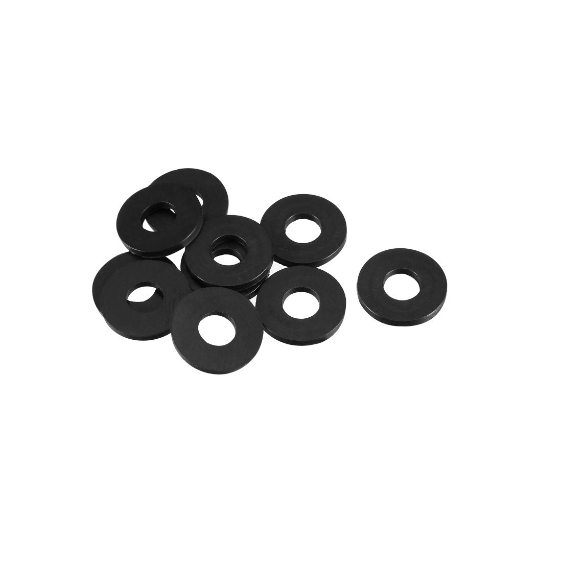 Uxcell Rubber Round Flat Washer Assortment Size Flat Washers, Black ...