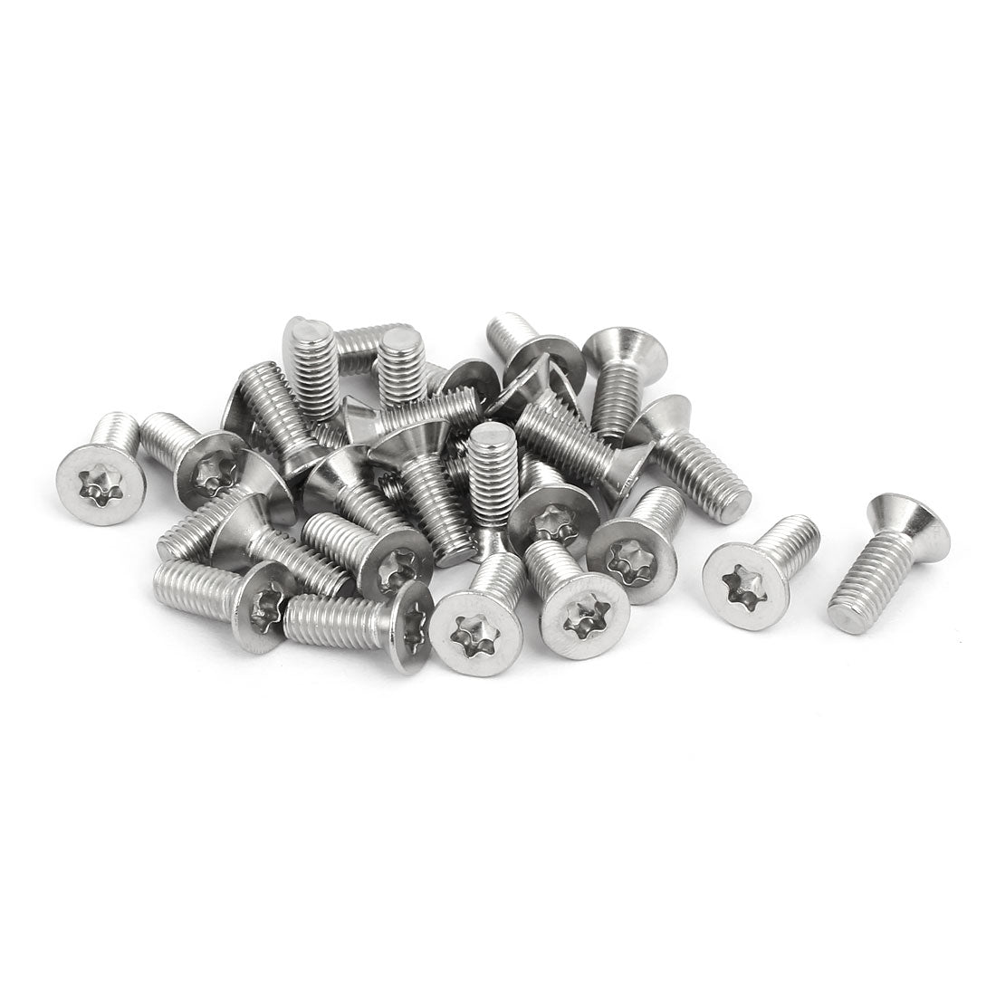 Uxcell Flat Head Torx Screws M6*16mm 304SUS 30pcs | Harfington