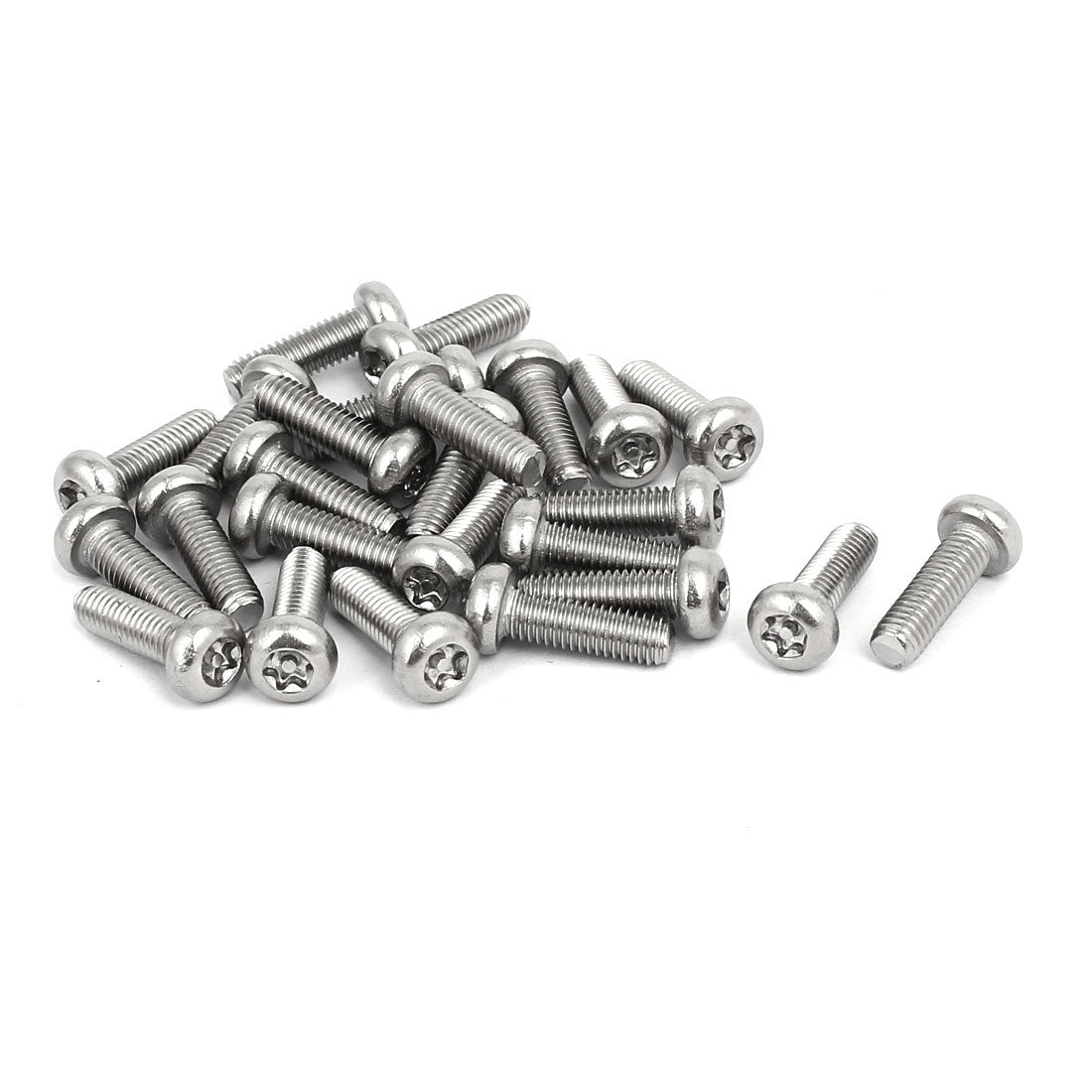 Uxcell M5 x 16mm 304 Stainless Steel Torx Security Pan Head Screws ...