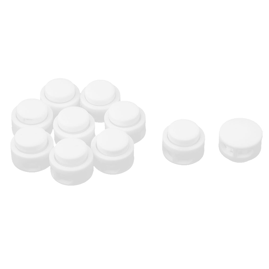 Uxcell Plastic Spring Stop Double Holes Lanyard Cord Locks End ...