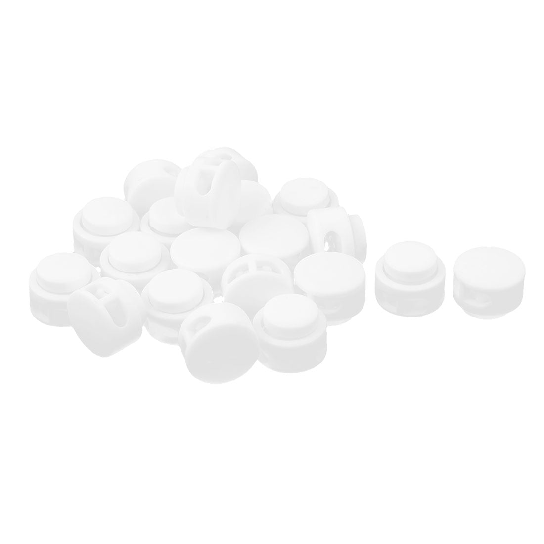 Uxcell Household Plastic Spring Stop Double Holes Lanyard Cord Locks ...