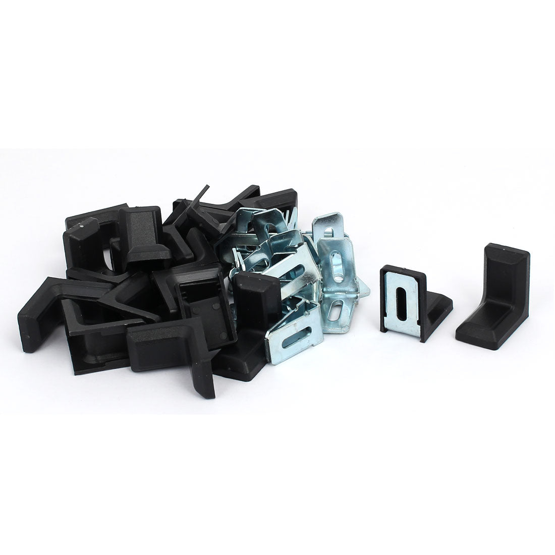 Uxcell 28mmx17.5mmx28mm Plastic L Shape Cover Right Angle Corner Brace ...