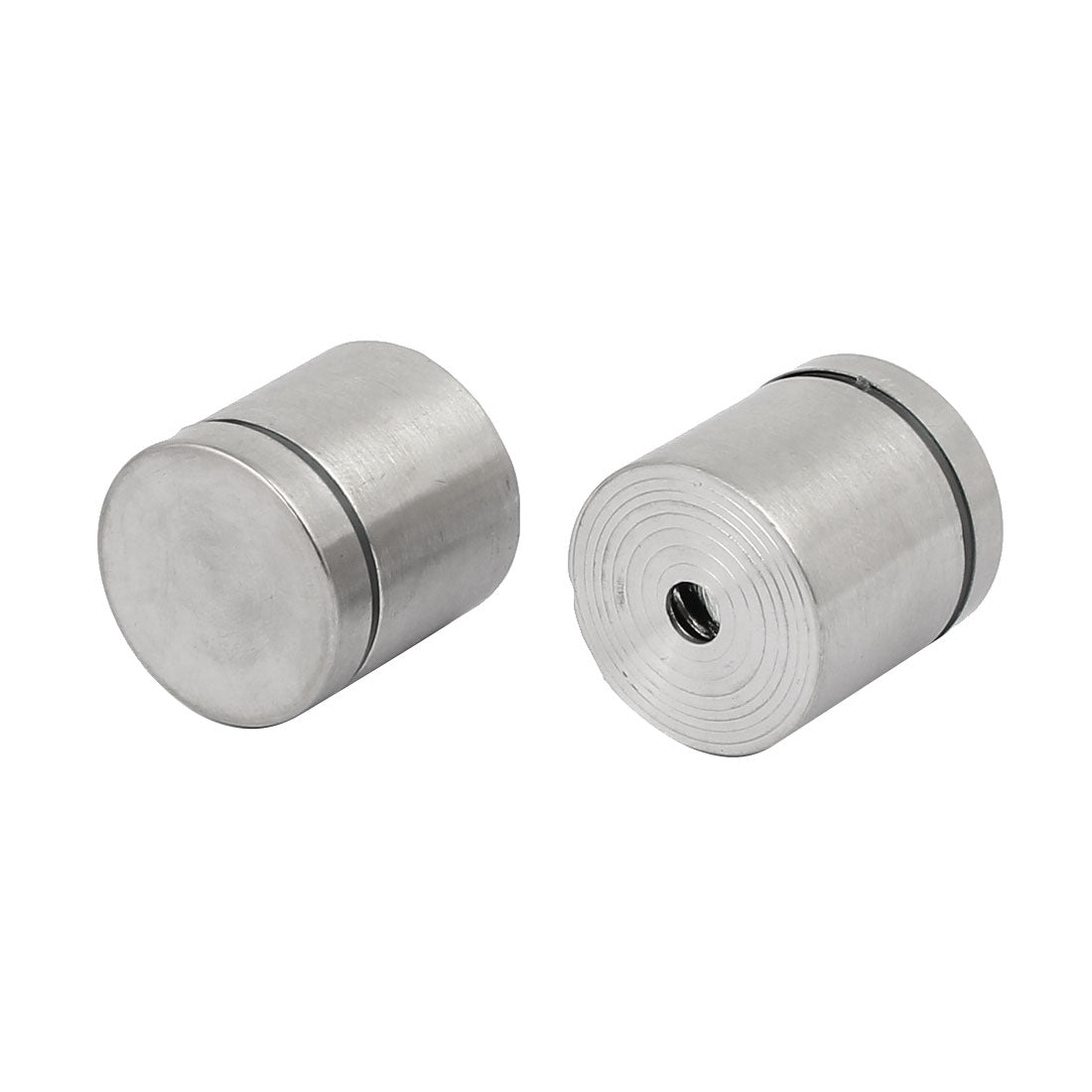 Uxcell 25mmx25mm Stainless Steel Glass Table Spacers Standoff Fixing ...