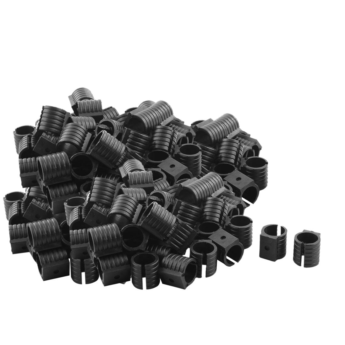 Uxcell Plastic U-Shaped Chair Pipe Foot Clamp Pads Floor Glides Caps ...