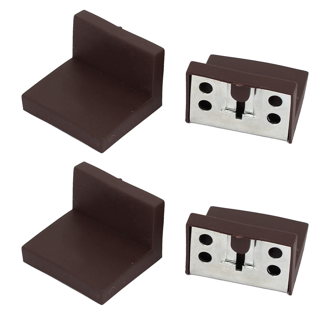 Uxcell 44mmx50mmx33mm L Shaped Plastic Cover Right Angle Corner Support ...