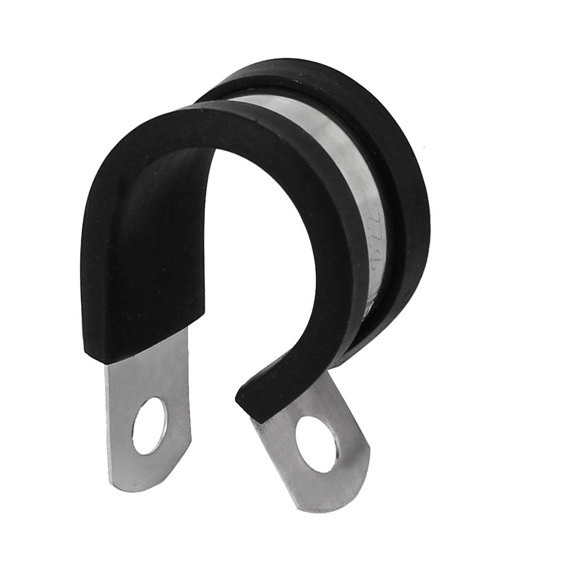 Uxcell 22mm Dia EPDM Rubber Lined P Clips Cable Hose Pipe Clamps Holder ...