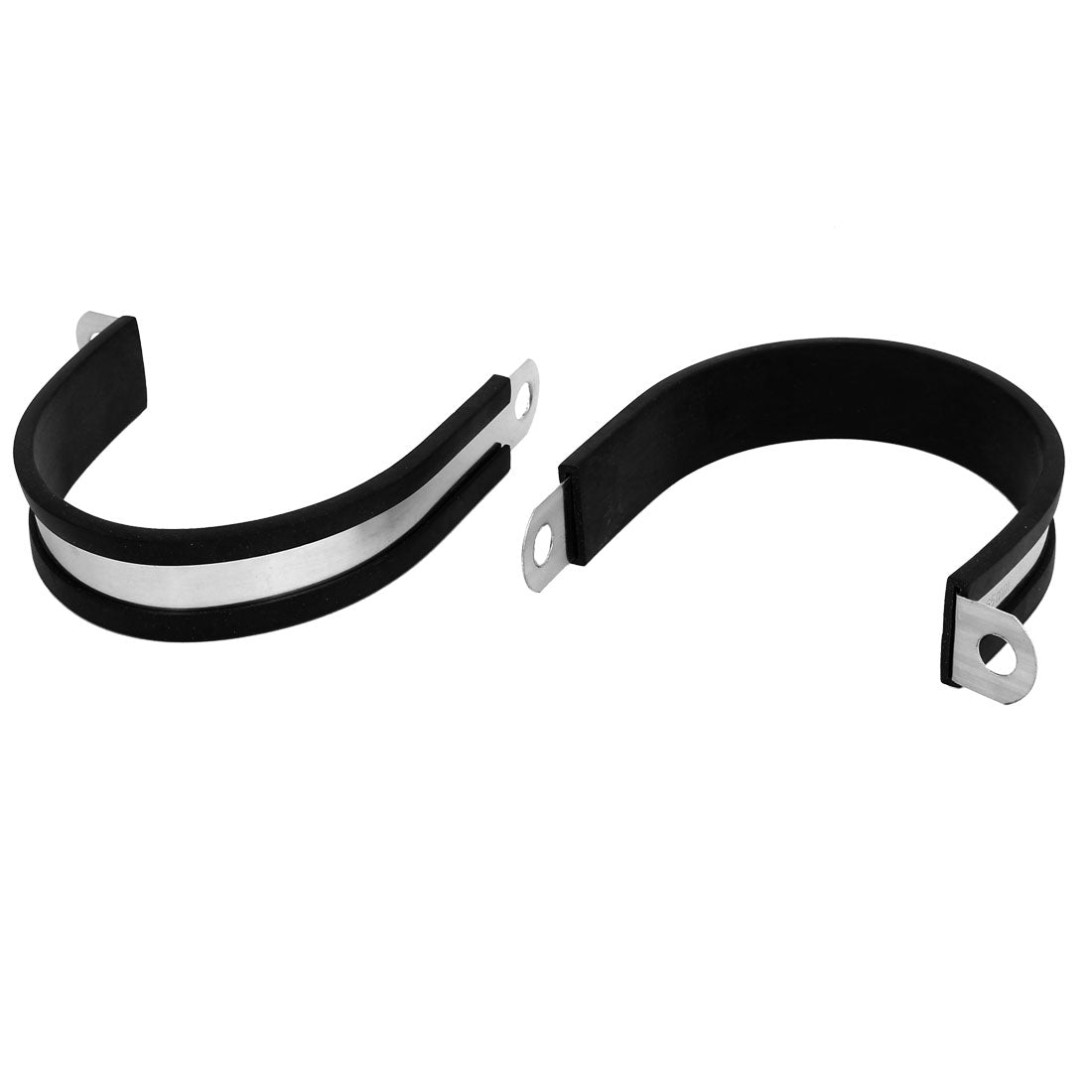 Uxcell 65mm Dia EPDM Rubber Lined P Clips Water Pipe Tube Hose Clamps ...