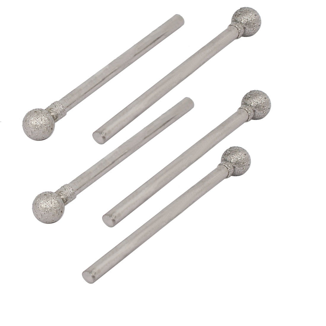 Uxcell 2.35mm Shank 5mm Dia Diamond Head Ball Shaped Grinding Mounted ...