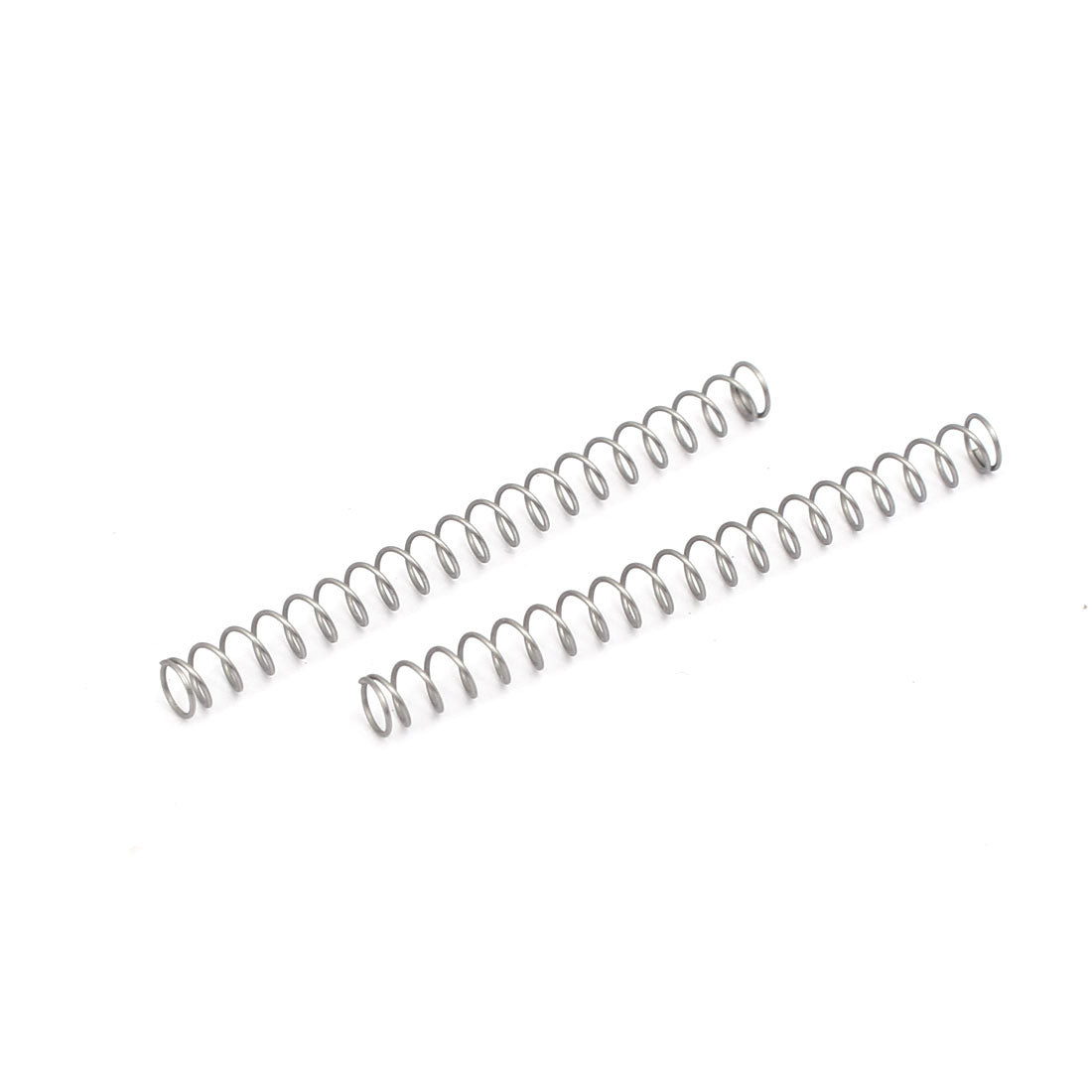 Uxcell 0.3mmx3mmx35mm 304 Stainless Steel Compression Springs Silver ...