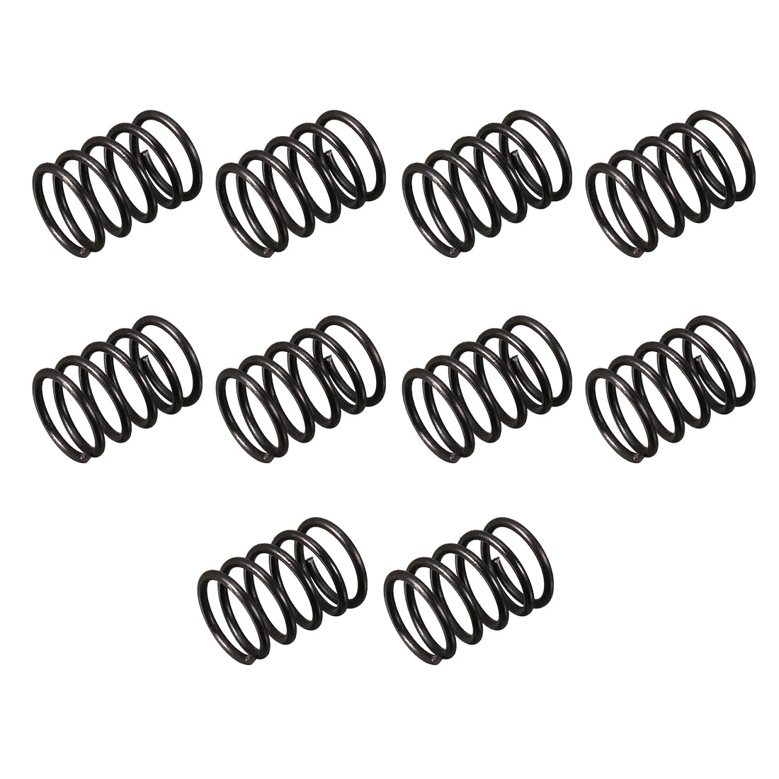 Uxcell Compression Spring 1.2mm Wire Dia,12mm OD,15mm Free Length,Black ...