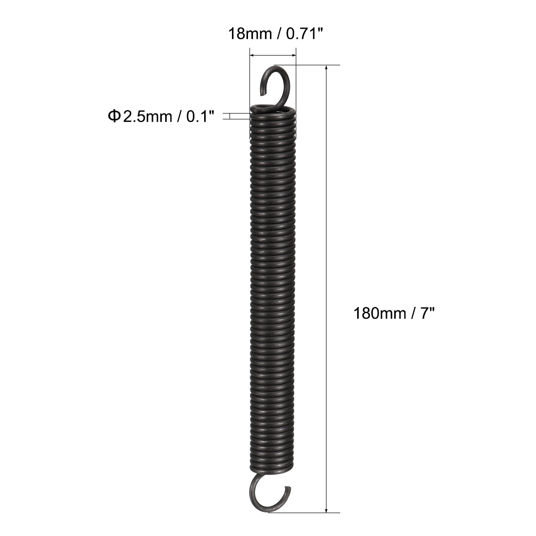Free Length Spring Steel Tension Spring | Harfington